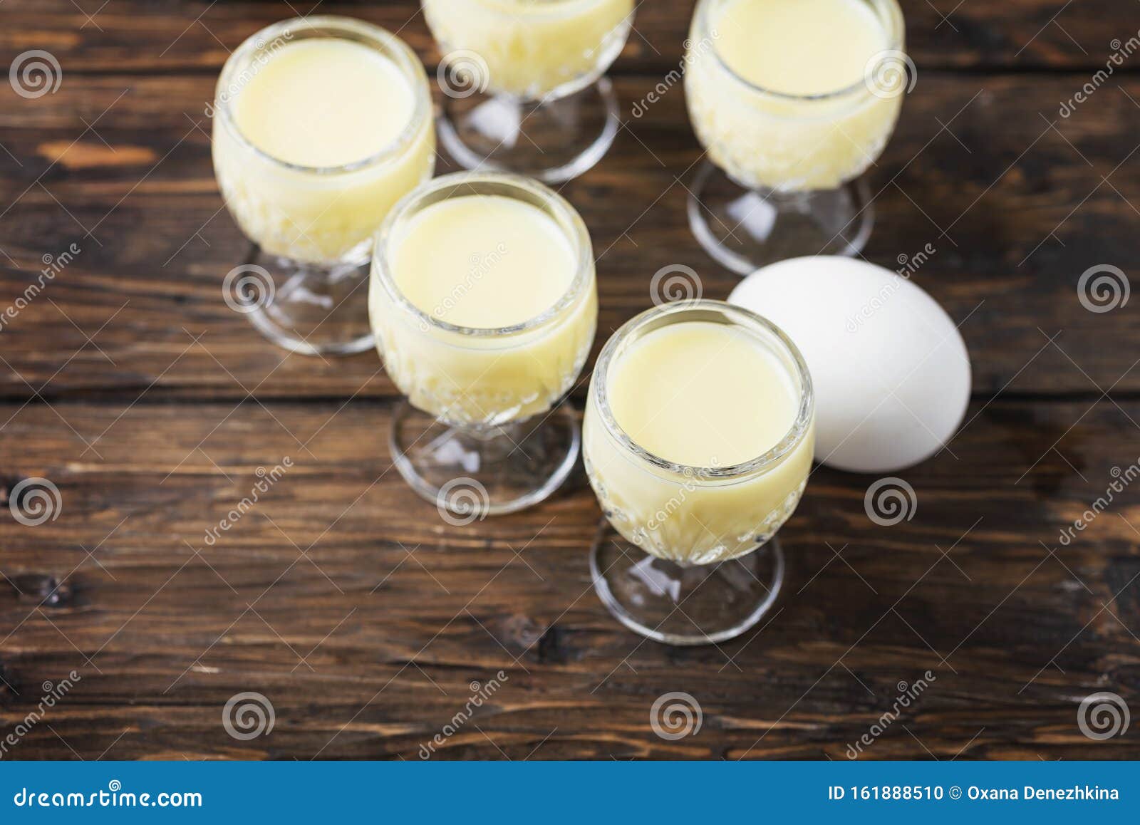 Traditional Italian Liquor Vov with Eggs Stock Photo - Image of ...