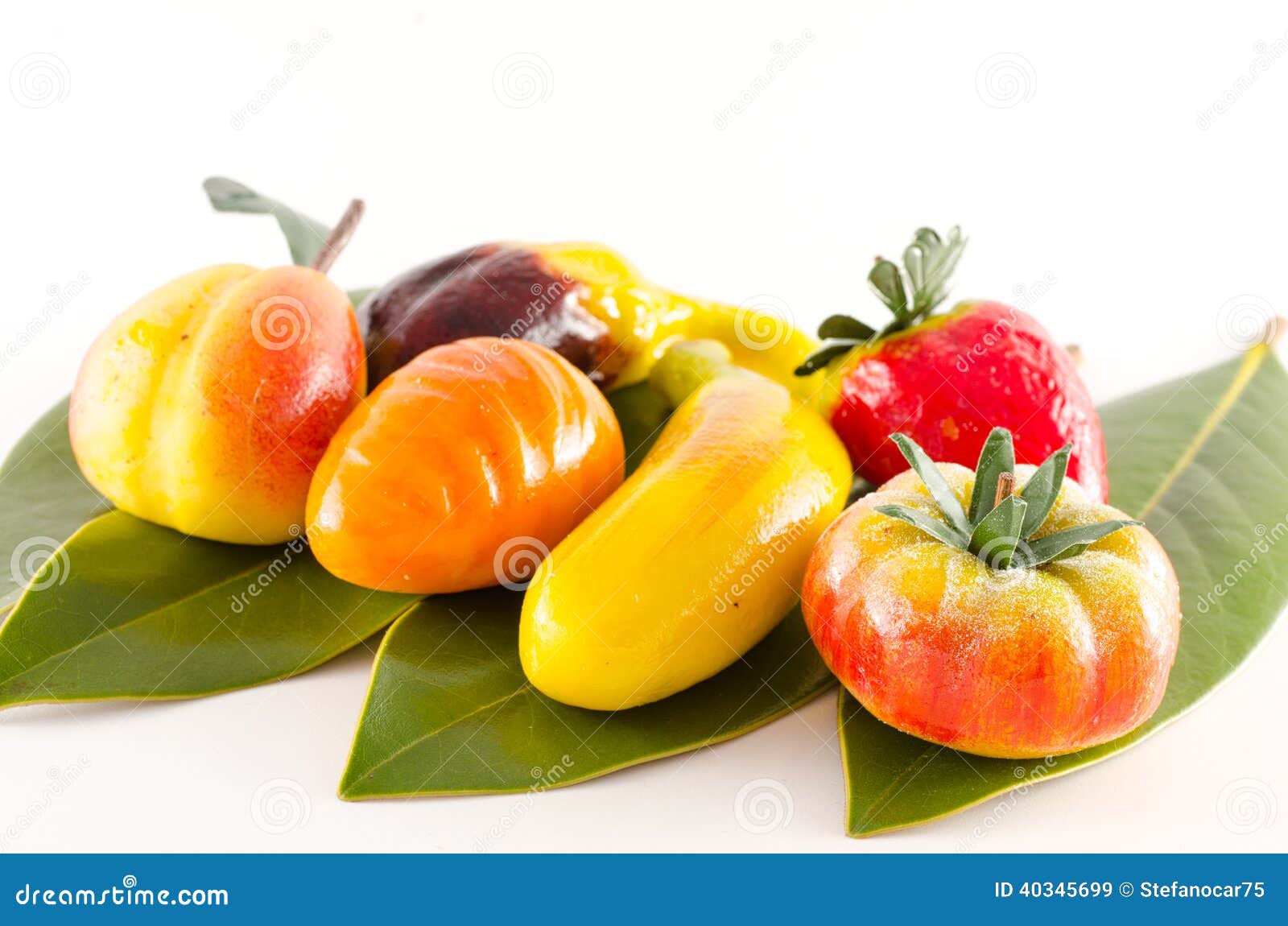 Traditional Italian Pastry Fruit Shaped Stock Image - Image of dessert ...
