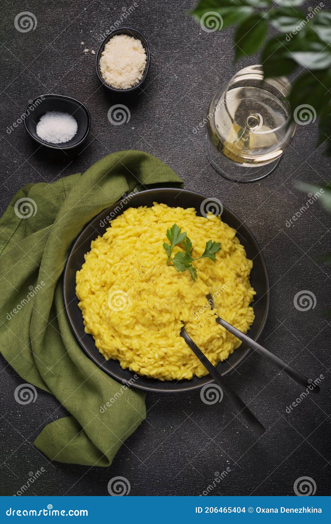 Traditional Italian Risotto with Saffron Stock Photo - Image of italy ...