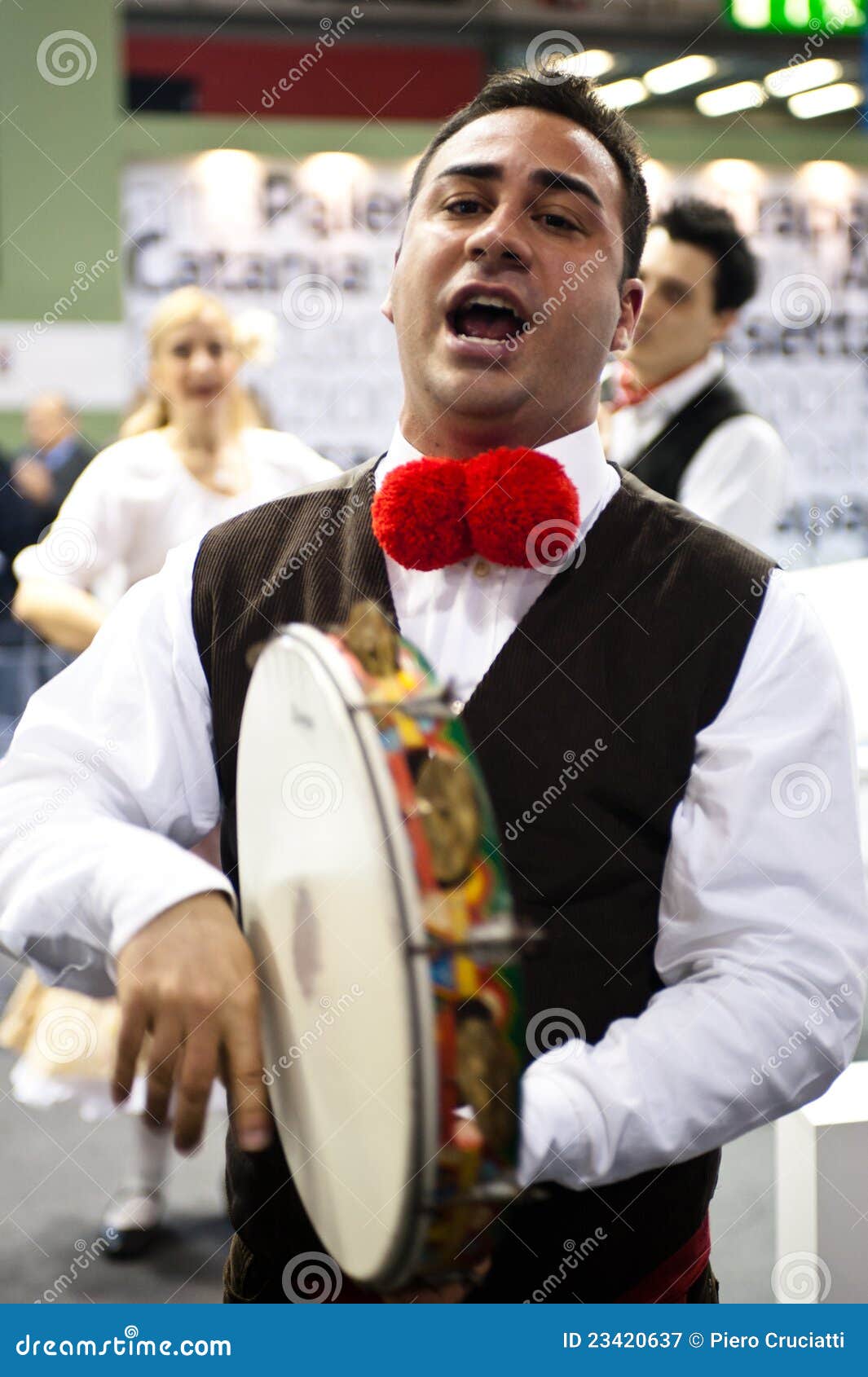 Traditional Italian Singer at BIT 2012 Editorial Photography - Image of ...