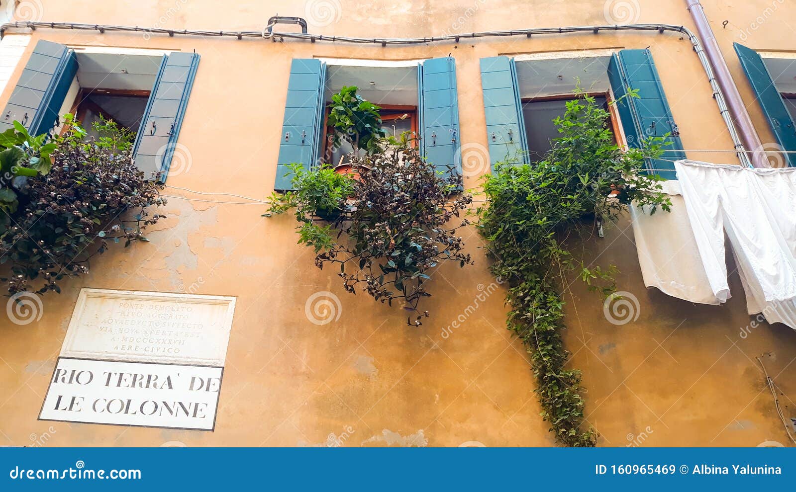 Traditional Italian Windows in Venice Stock Image - Image of historical ...