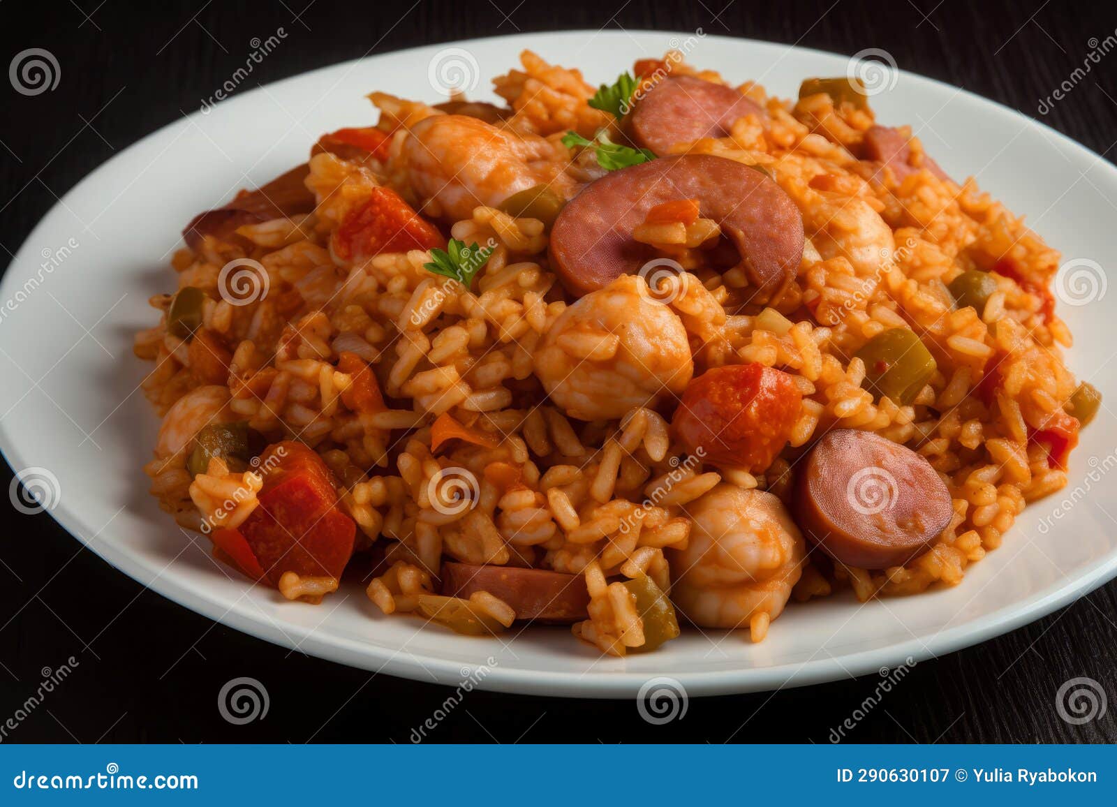 Traditional Jambalaya Rice. Generate Ai Stock Image | CartoonDealer.com ...
