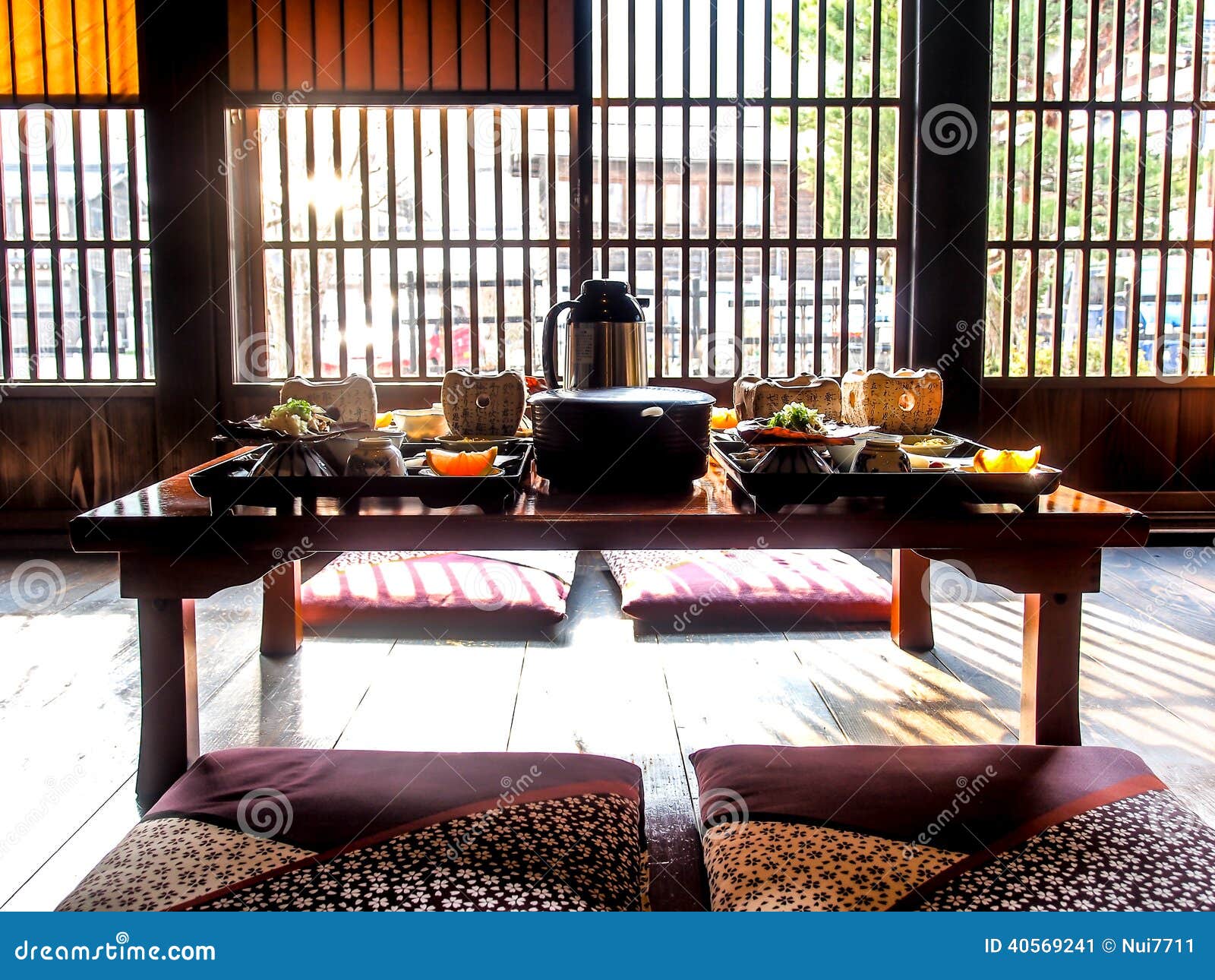 Traditional Japanese Dinning Table Stock Image - Image of eating, diet ...