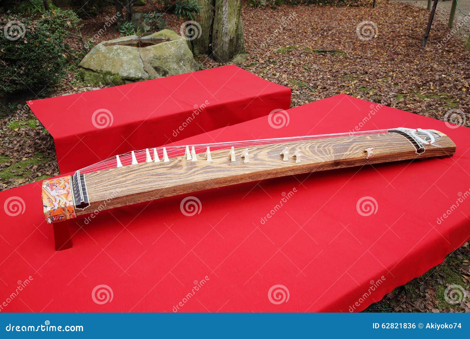 Traditional Japanese Instrument Stock Photo - Image of garden, color ...