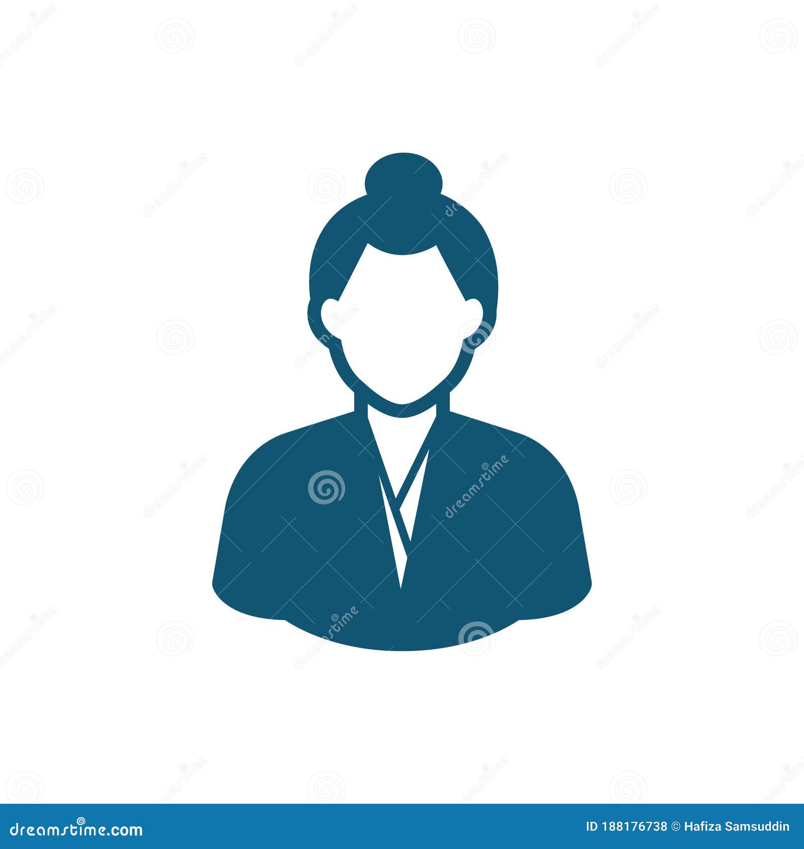 Traditional Japanese Man. Vector Illustration Decorative Design Stock ...