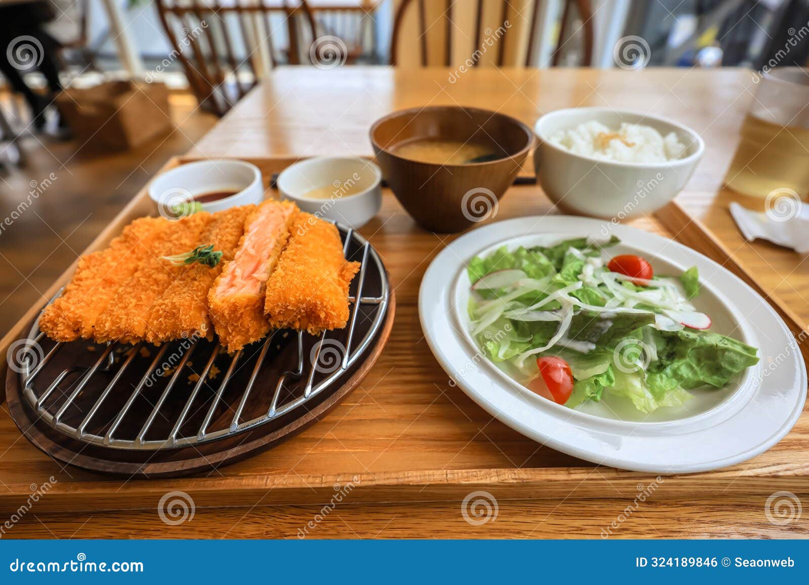 A Traditional Japanese Meal Consisting of Several Dishes Stock Photo ...