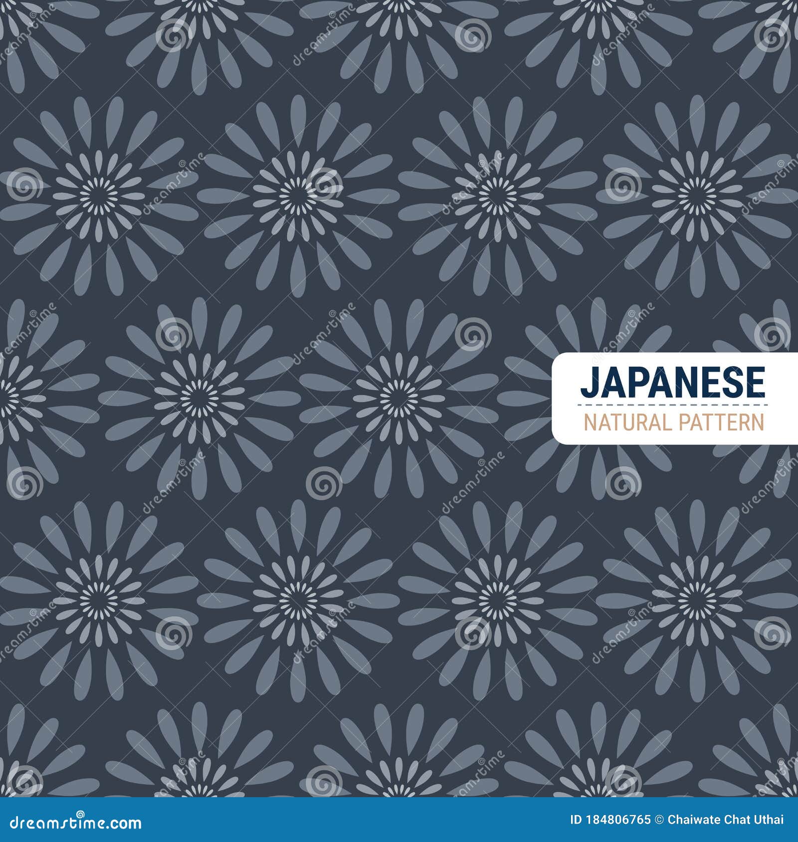 Traditional Japanese Natural Pattern for Designer Stock Vector ...