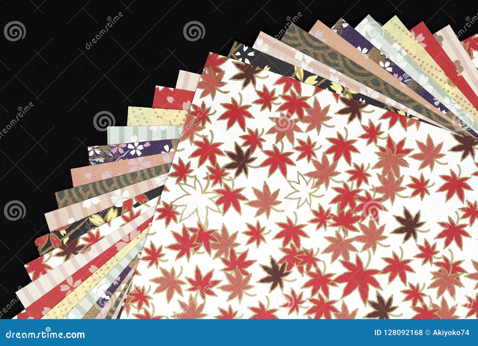 Traditional Japanese Pattern Paper Stock Photo - Image of decoration ...