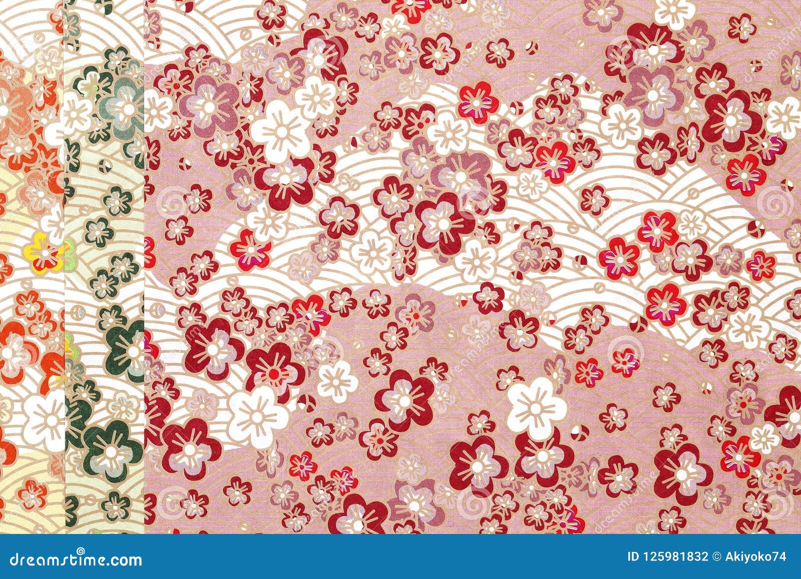 Traditional Japanese Pattern Paper Stock Illustration - Illustration of ...