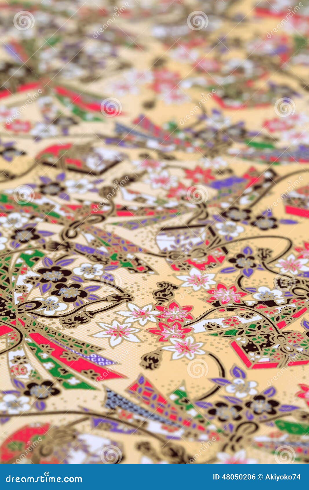 Traditional Japanese Pattern Paper Stock Photo - Image of asia, detail ...