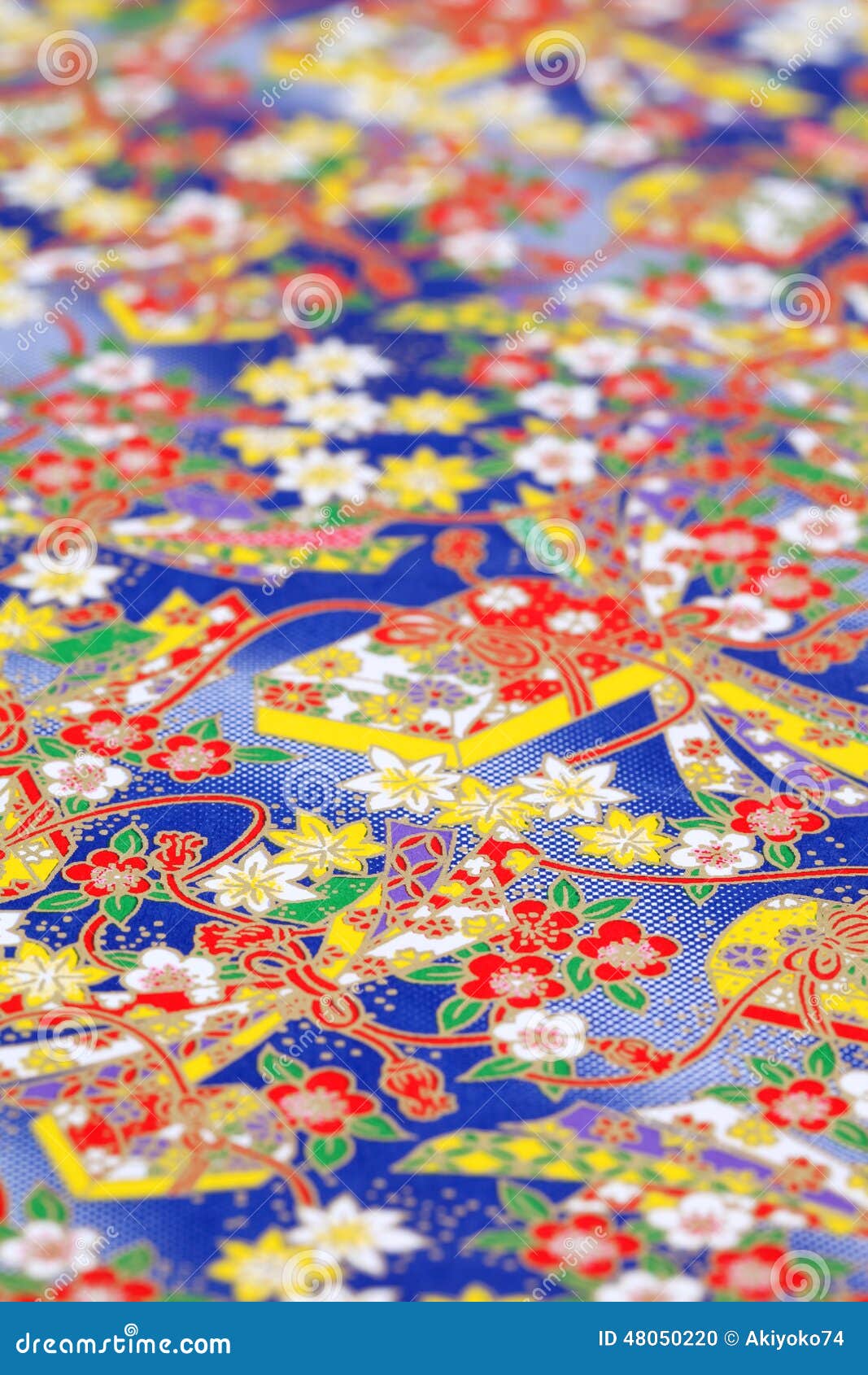 Traditional Japanese Pattern Paper Stock Photo - Image of frame ...