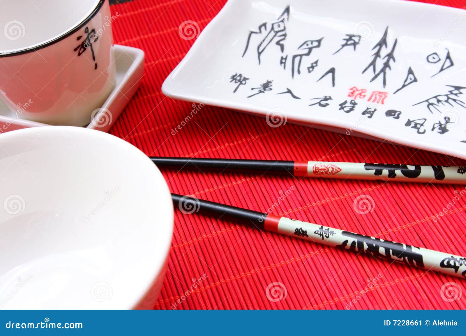 Traditional Japanese Restaurant Ustensil Stock Image - Image of ...