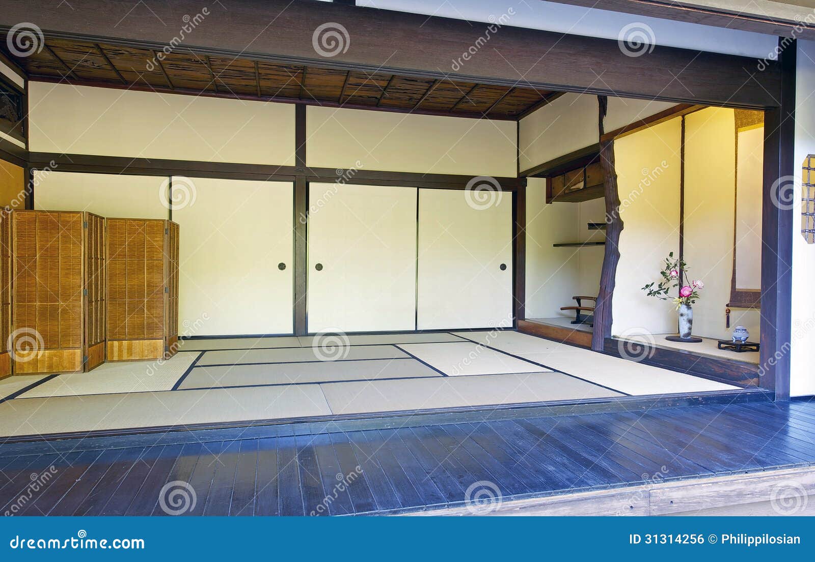 Traditional Japanese Room stock photo. Image of holiday - 31314256