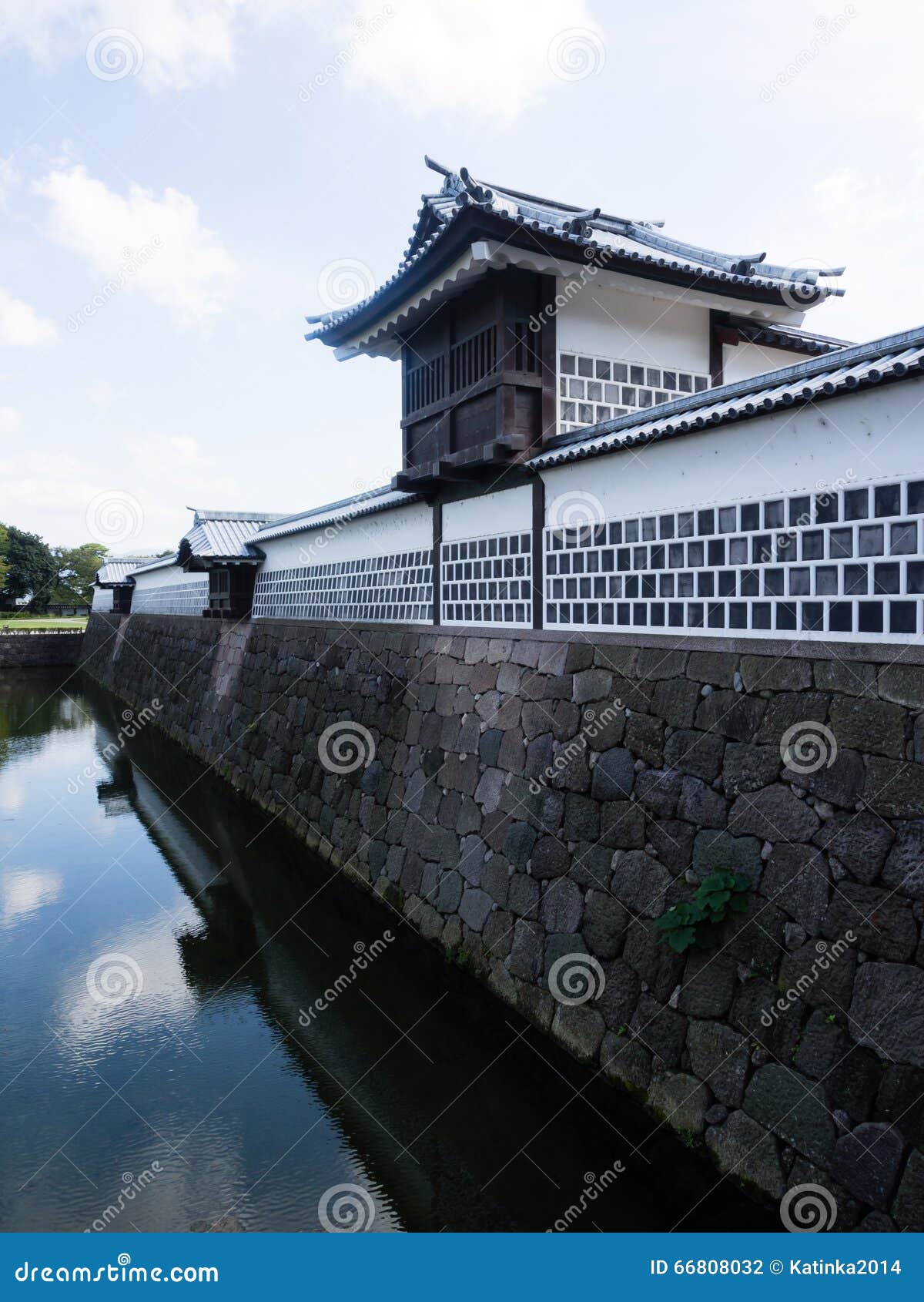 Traditional Japanese Samurai Castle in Kanazawa Stock Photo - Image of ...