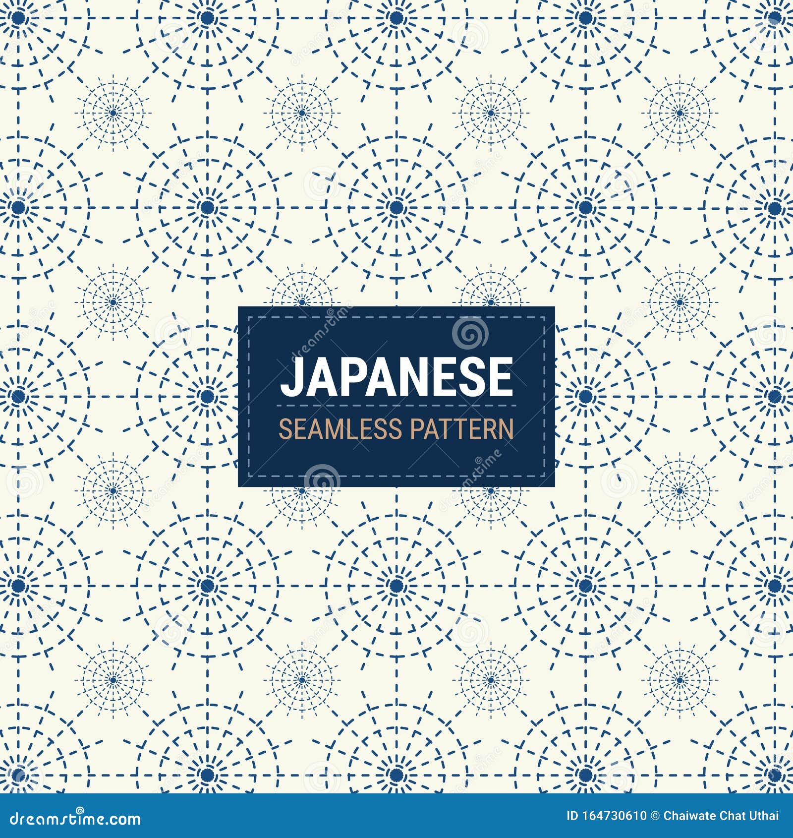 Traditional Japanese Seamless Pattern - Retro and Modern Styles Stock ...