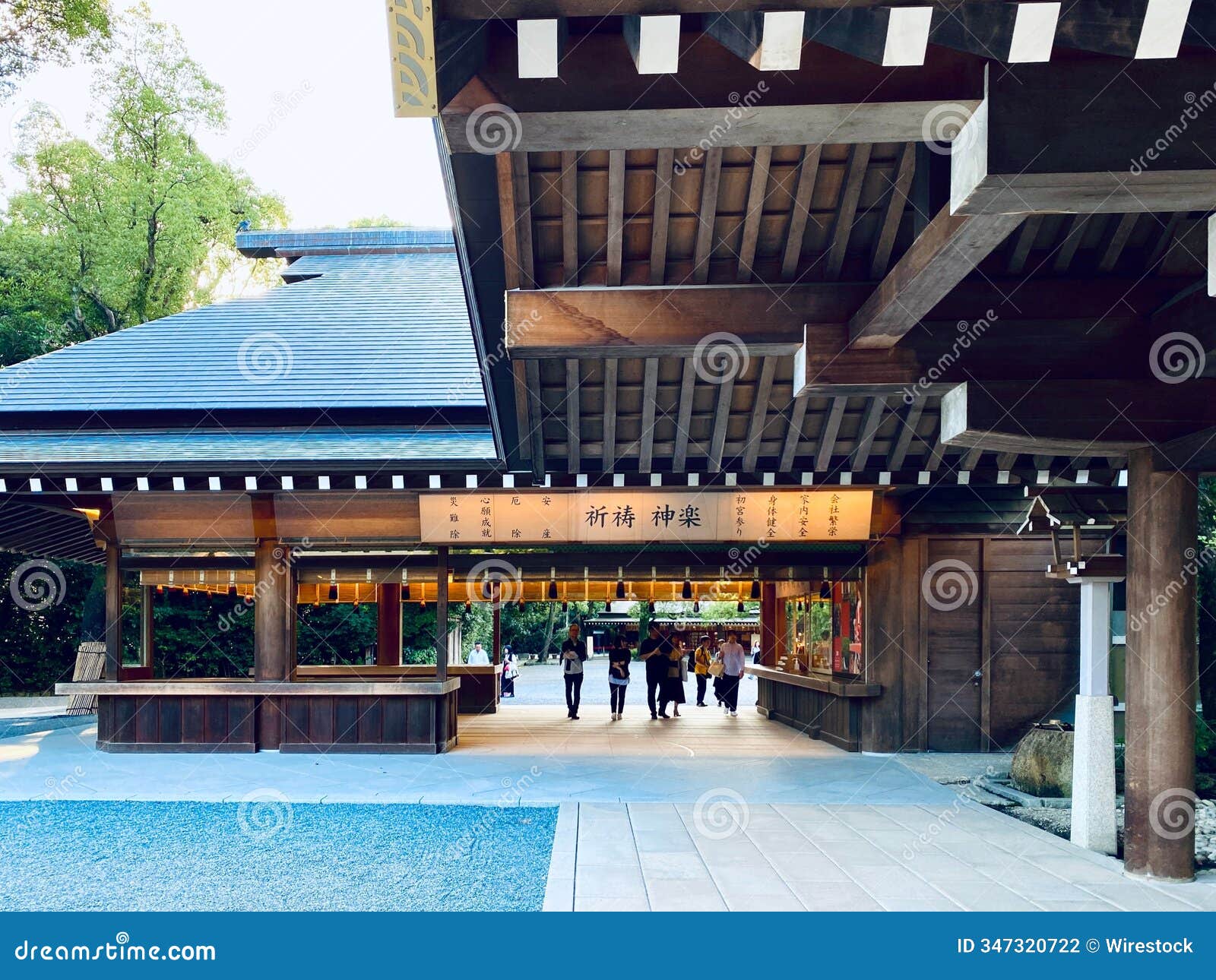Japanese Shrine Entrance with Torii Gate Editorial Photography ...