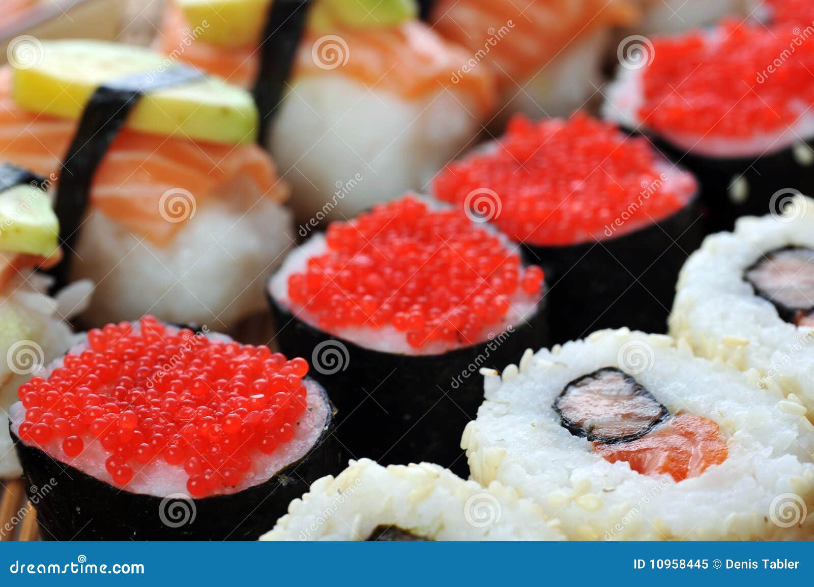 Traditional Japanese sushi stock image. Image of gourmet - 10958445