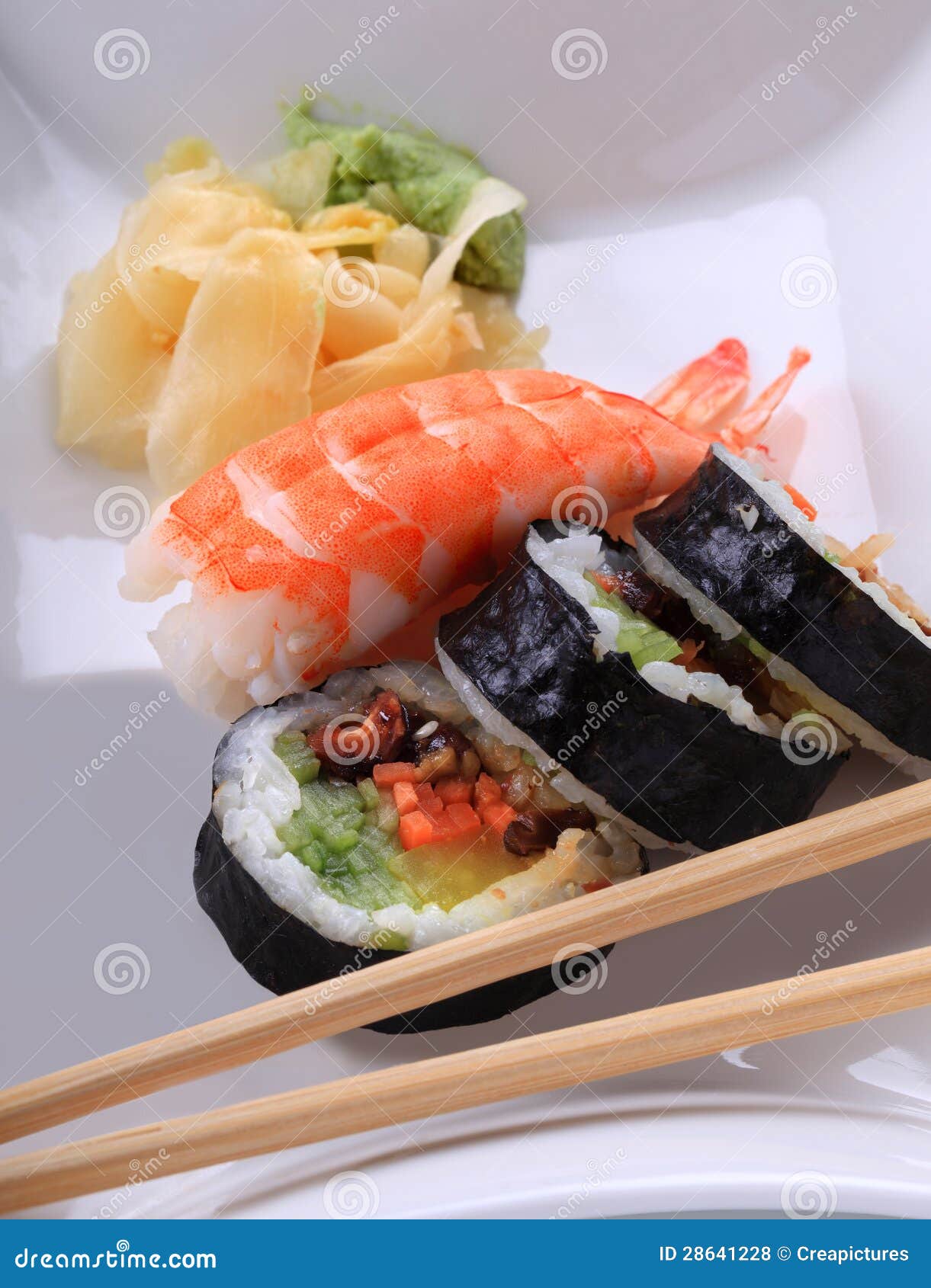 Traditional japanese Sushi stock photo. Image of rice - 28641228