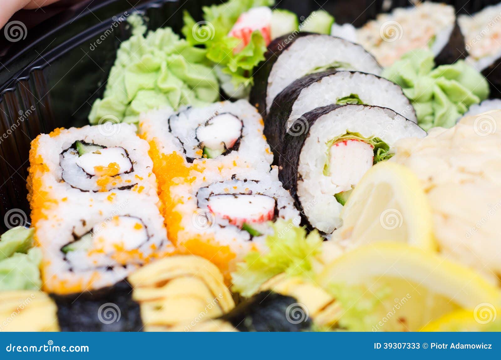Traditional Japanese sushi stock image. Image of lunch - 39307333