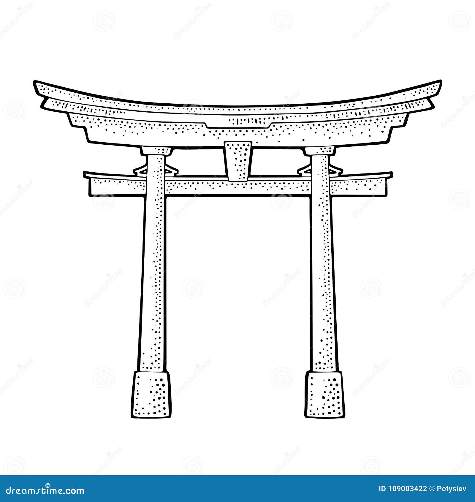Traditional Japanese Torii Gate in Japan. Vintage Black Vector ... Traditional Japanese Torii Gate in Japan. Vintage Black Vector ...