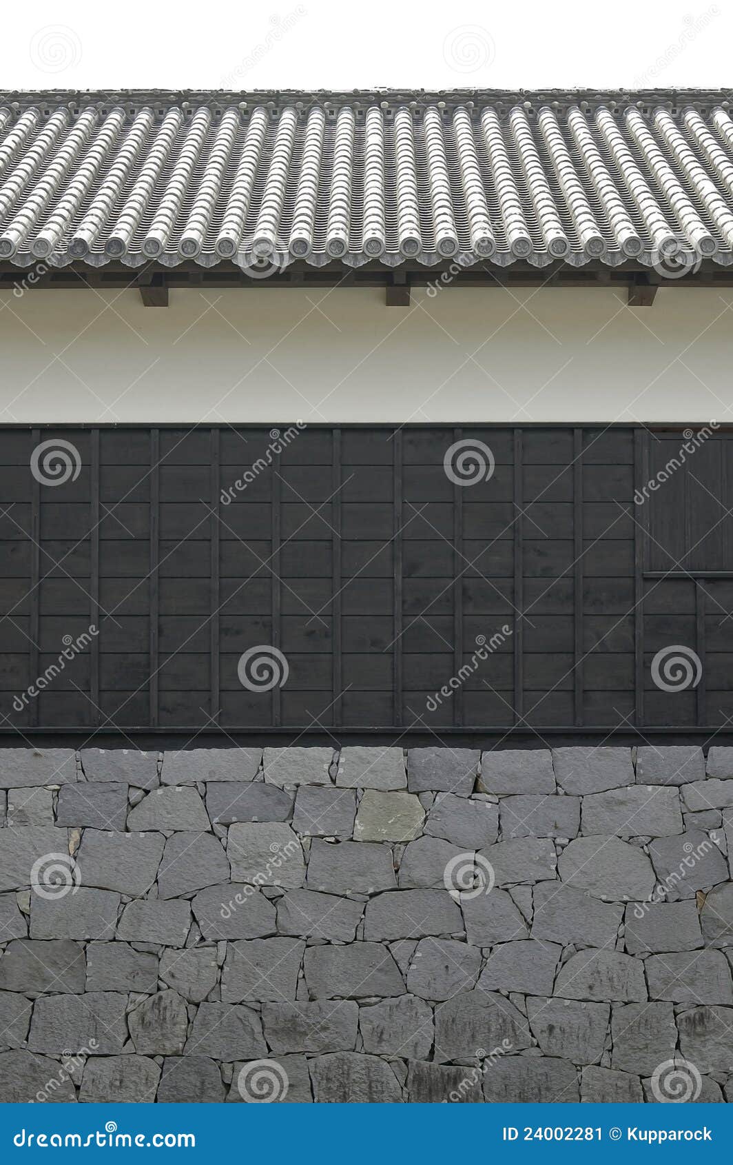 Traditional Japanese wall stock image. Image of roof - 24002281