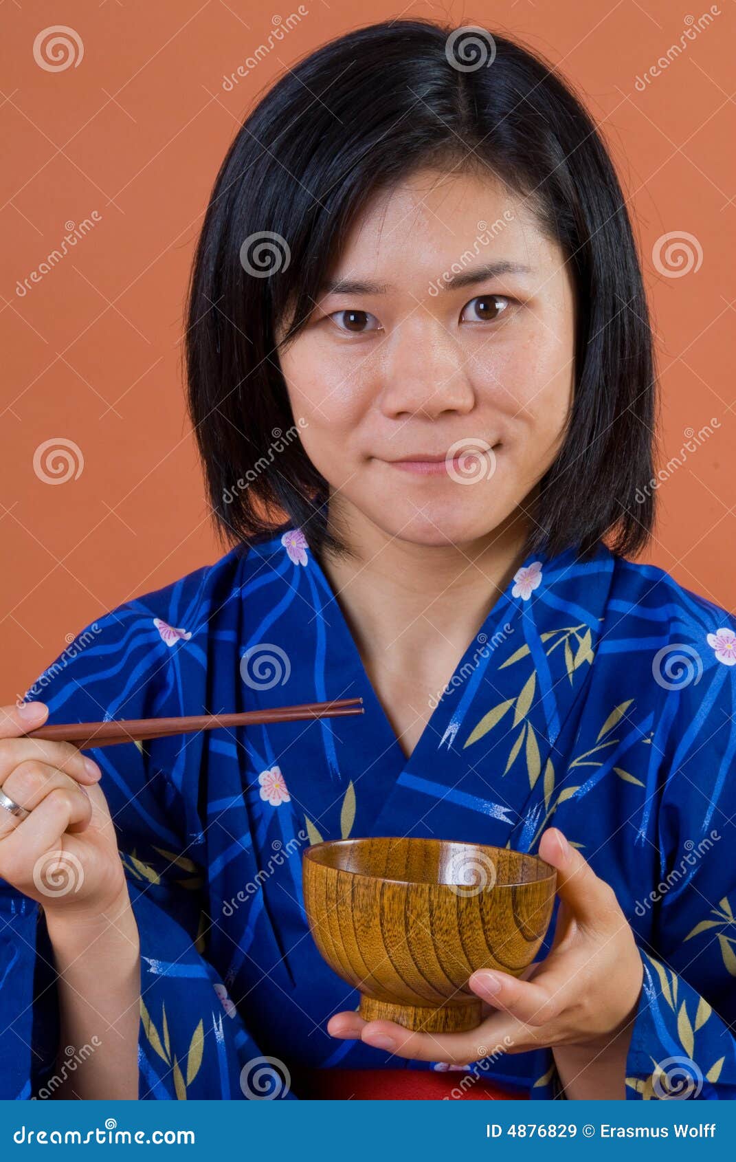 Traditional japanese woman stock image. Image of food - 4876829