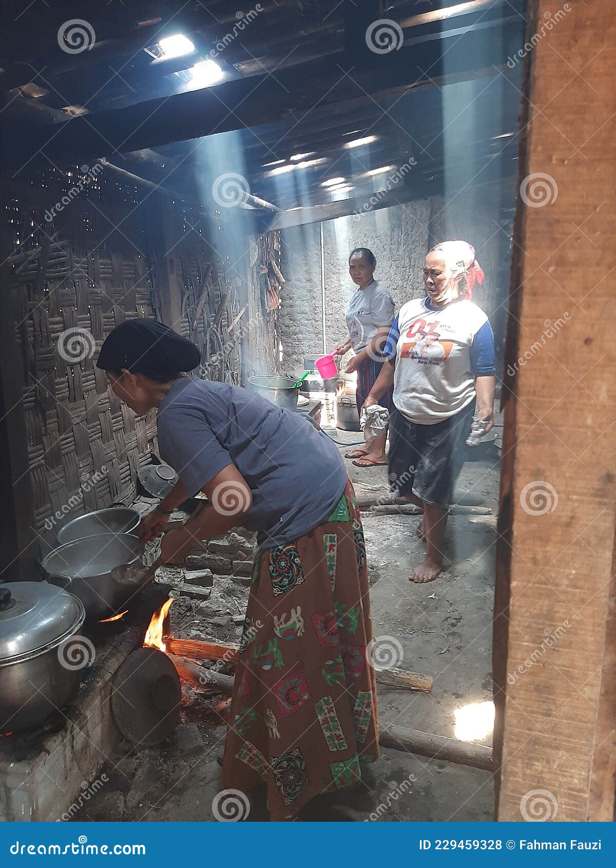 Traditional Java Culture Cooking Rice Editorial Stock Photo - Image of ...