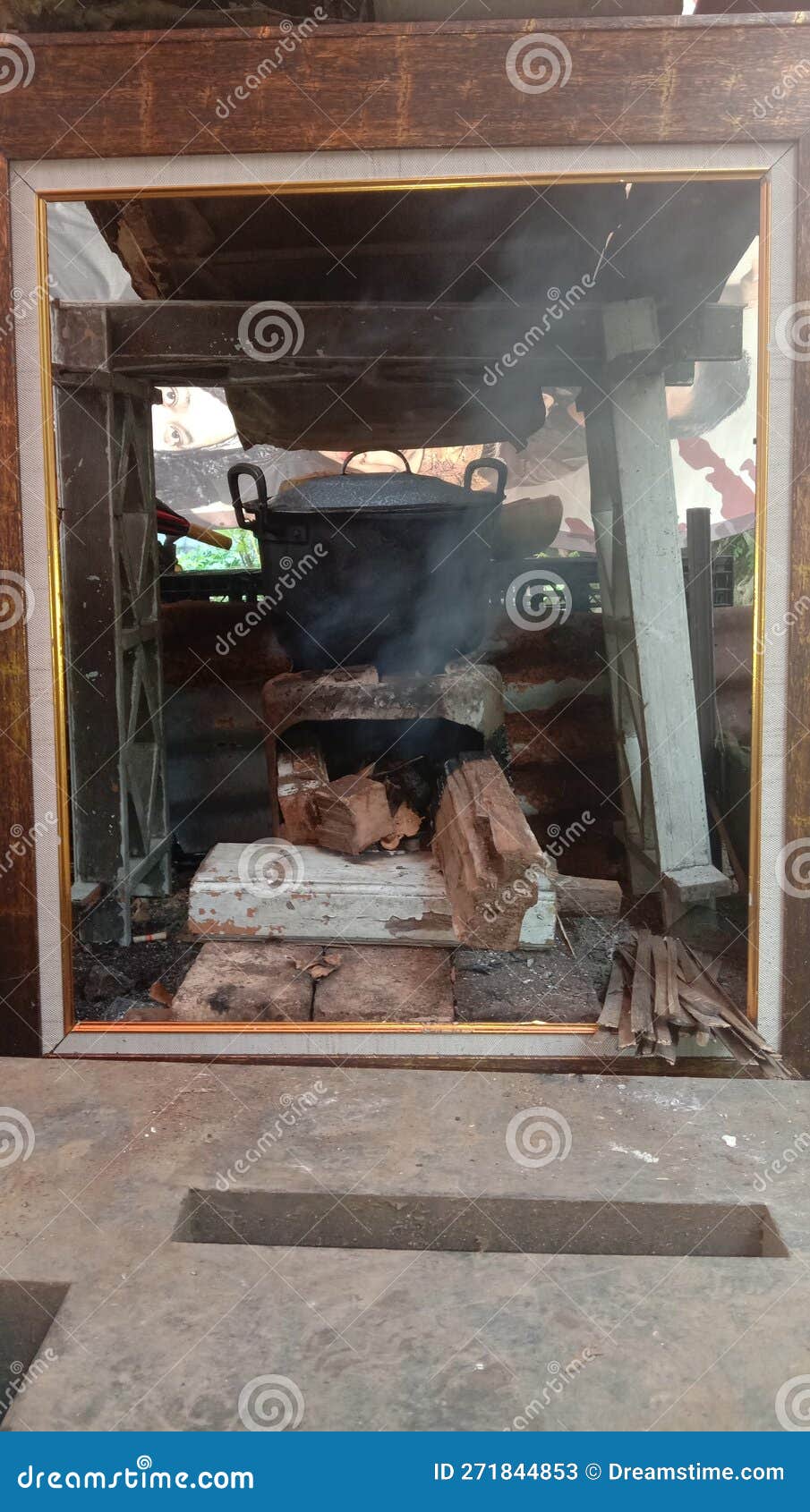 Traditional Javanese Kitchen Stock Image - Image of culture, house ...