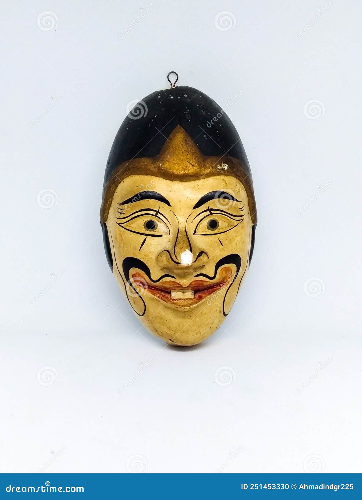 A Traditional Javanese Mask Made of Clay Editorial Image - Image of ...