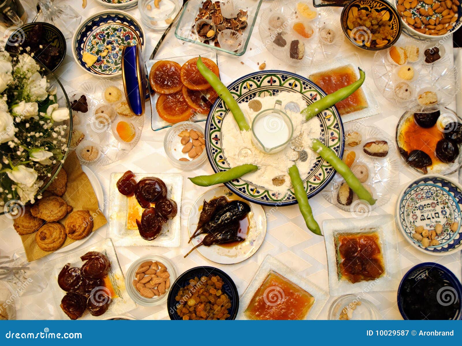 Traditional Jewish Moroccan Feast Called Stock Image - Image of feast ...