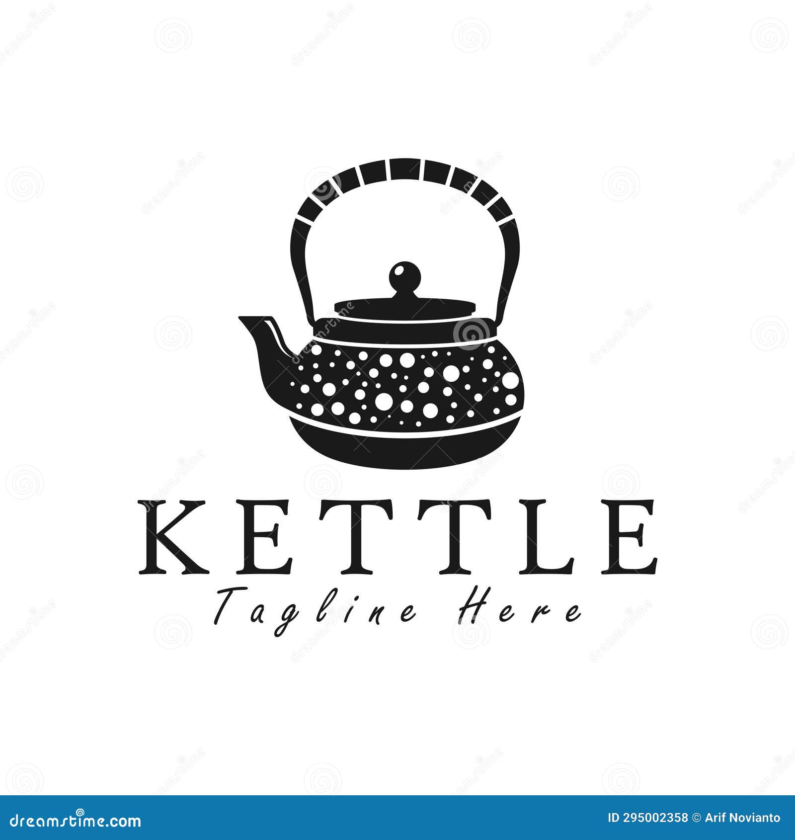 Traditional Kettle Illustration Logo Stock Illustration - Illustration ...