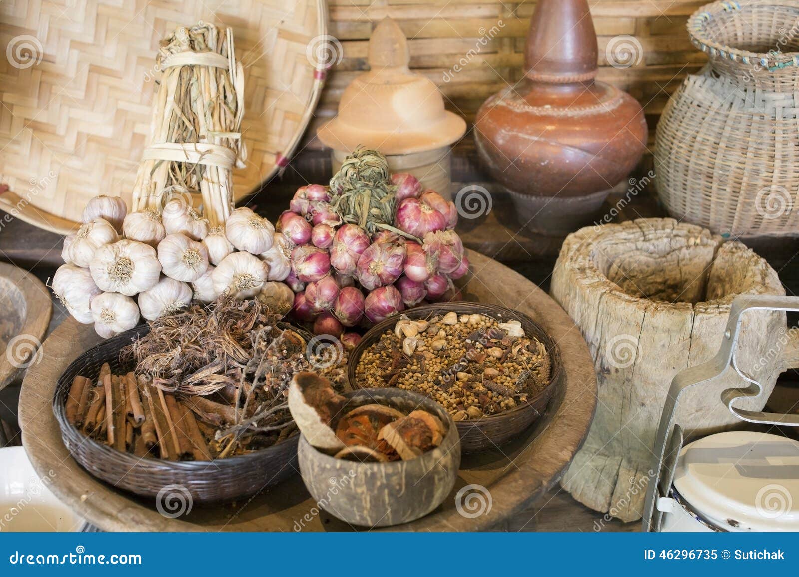 Traditional Kitchen Thai Style Stock Image - Image of traditional ...
