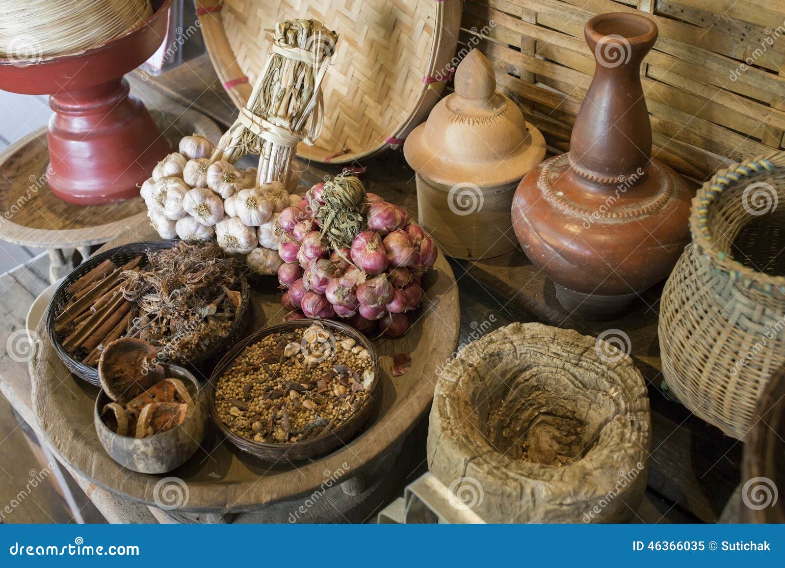 Traditional Kitchen Thai Style Stock Image - Image of kitchen, asian ...