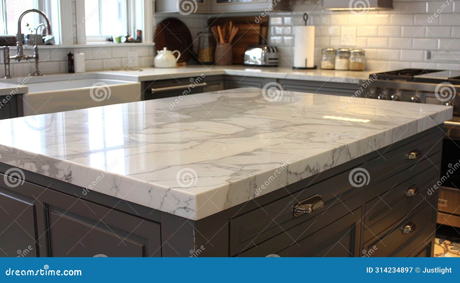 A Traditional Kitchen with a Timeless Aesthetic Featuring a White ...