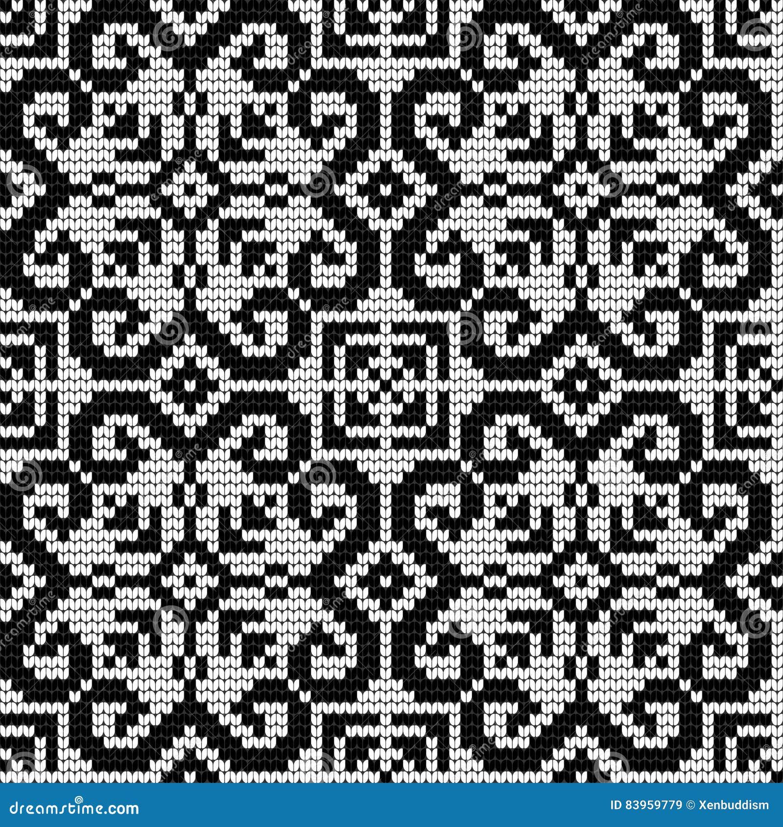 Traditional Knitting Pattern for Ugly Sweater Stock Illustration ...