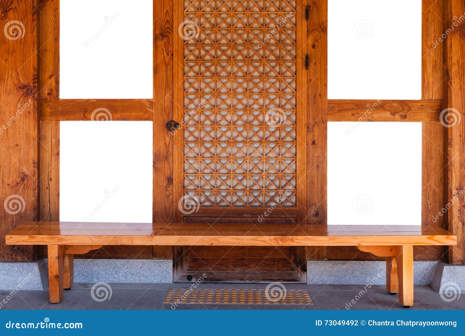 Traditional Korea Wooden Windows Frame Stock Photo - Image of ...