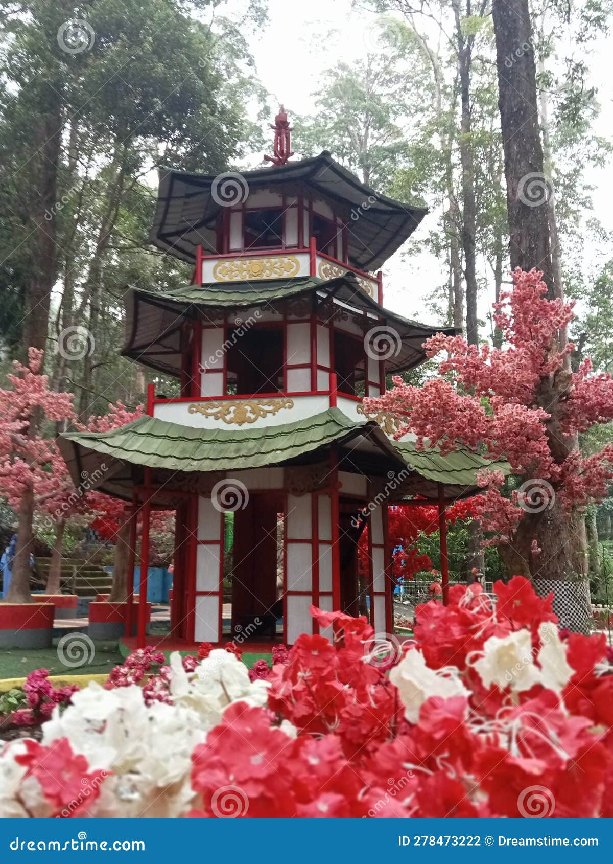 A Traditional Korean House in the Forest Stock Photo - Image of forest ...