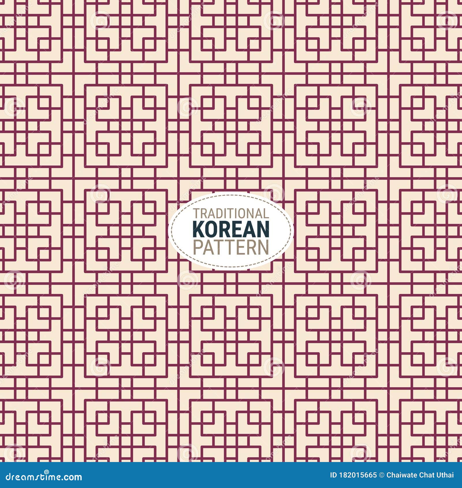 Traditional Korean Pattern for Designers Stock Vector - Illustration of ...