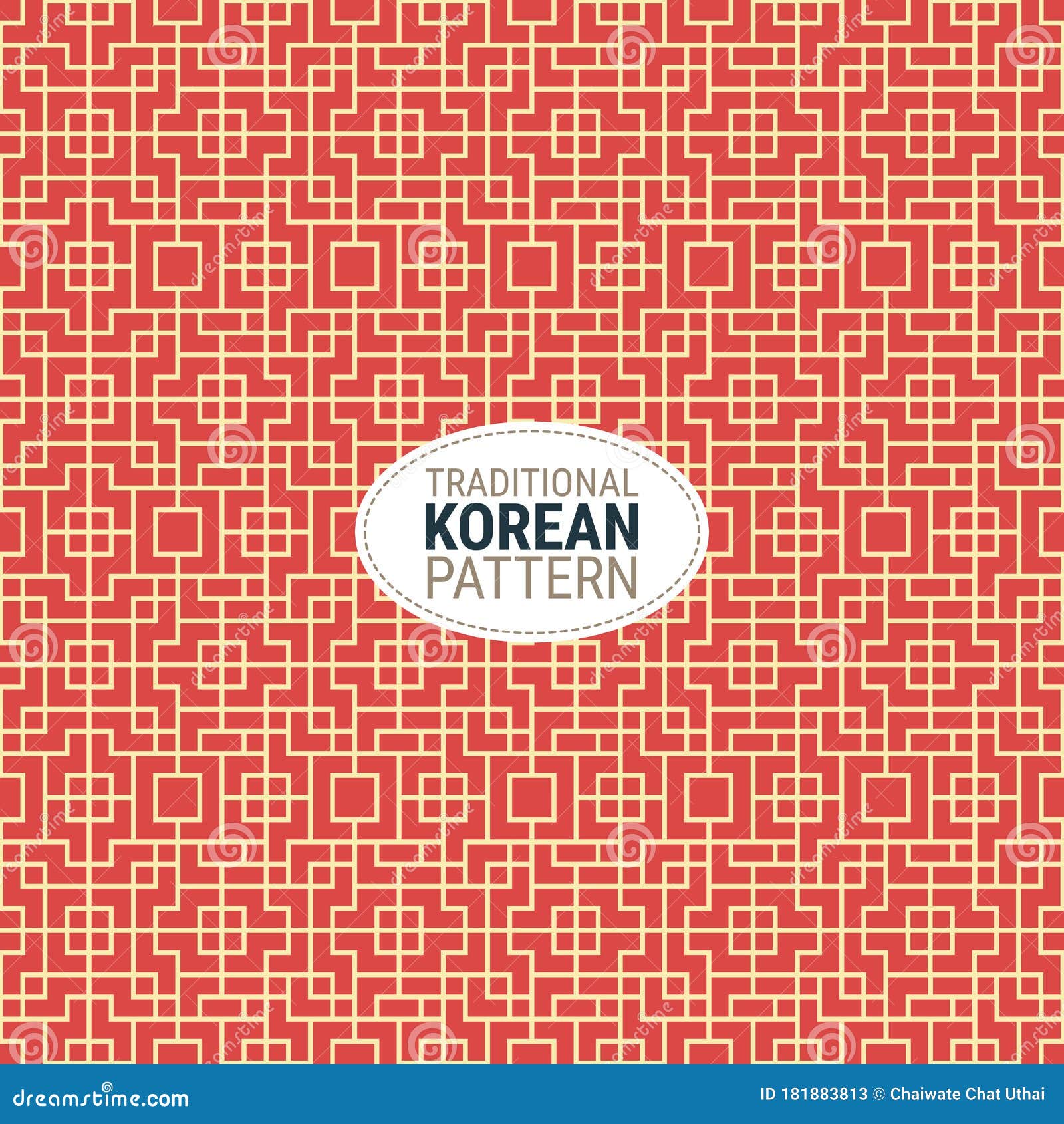 Traditional Korean Pattern for Designers Stock Vector - Illustration of ...