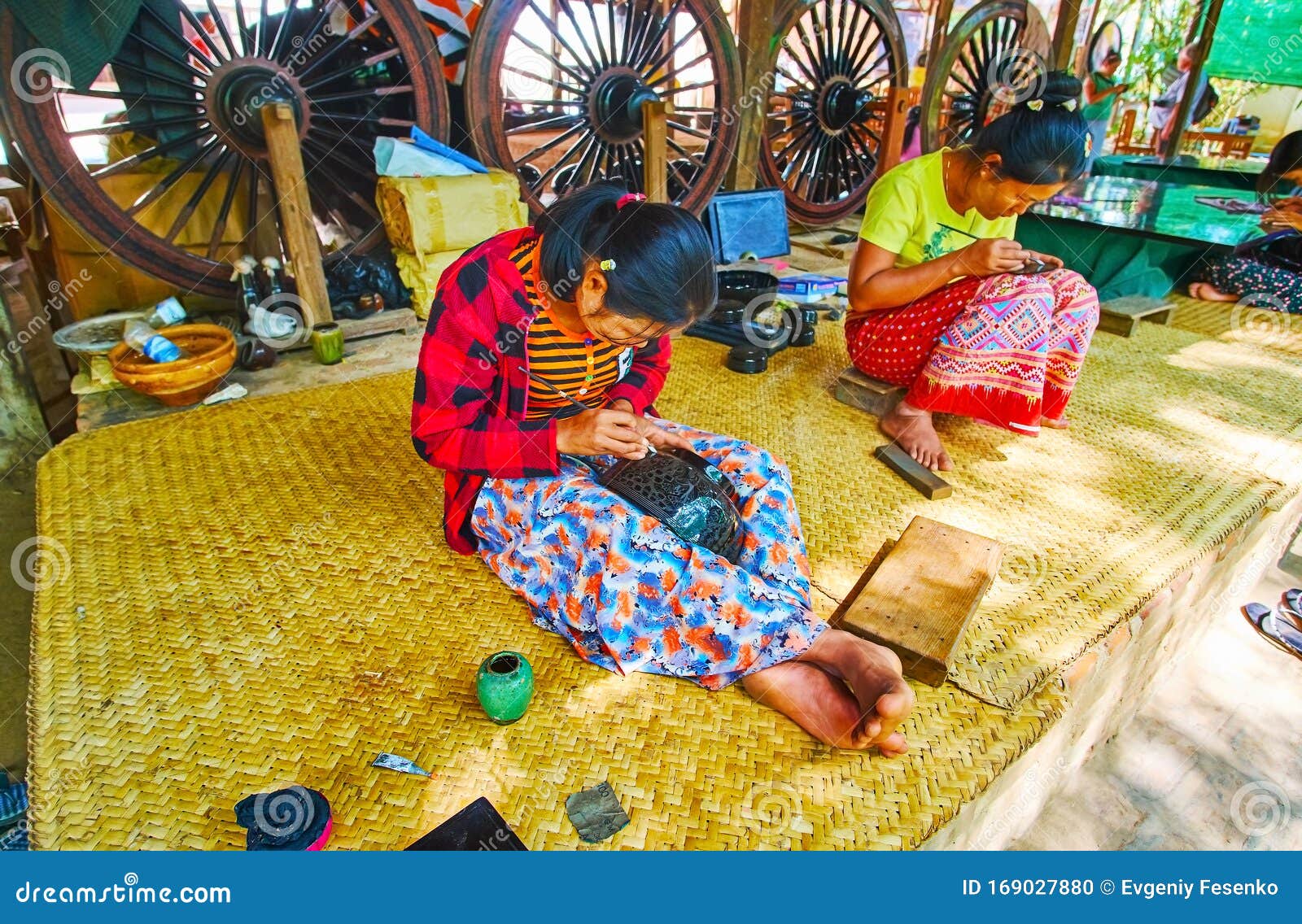 Traditional Lacquerware Workshop, Bagan, Myanmar Editorial Image ...