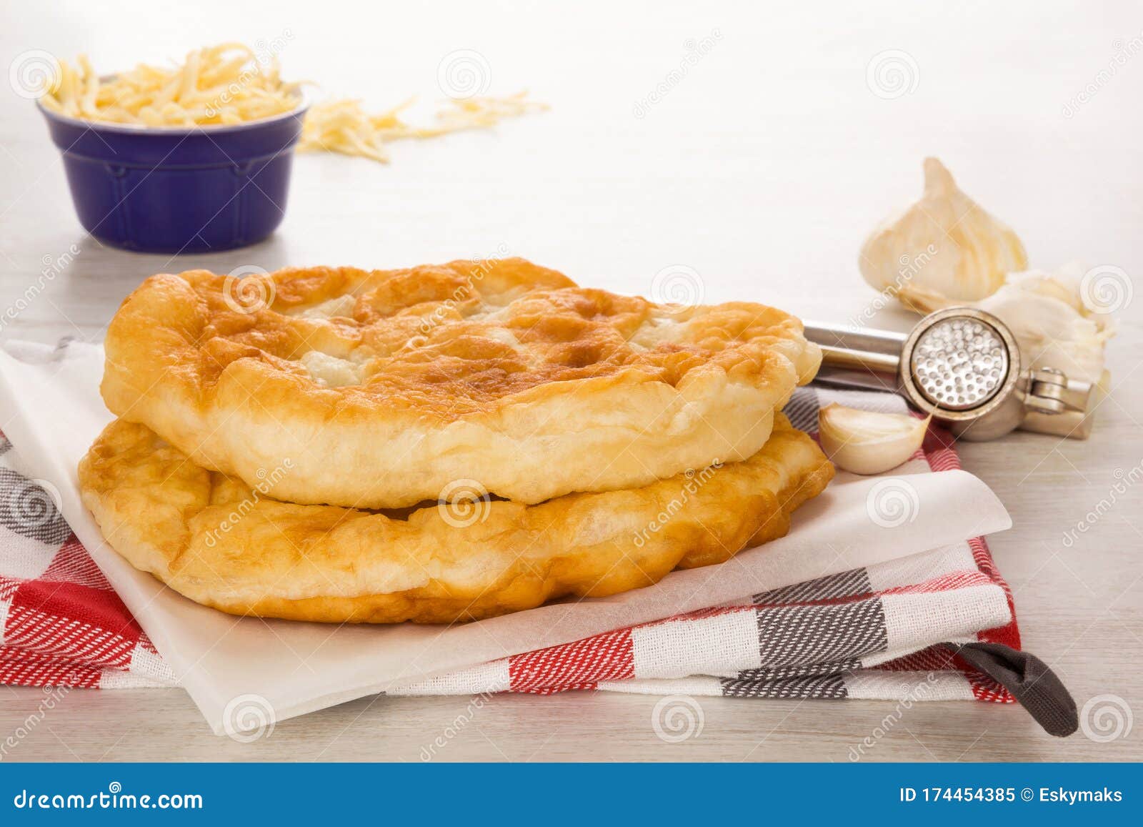 Traditional Langos Delicious Speciality Stock Image - Image of fast ...