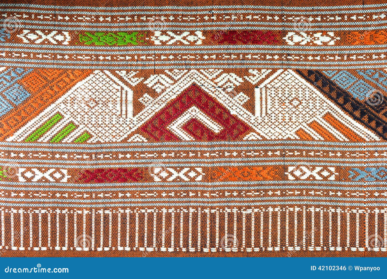 Traditional LAOS Fabric Texture Stock Photo - Image of pattern ...