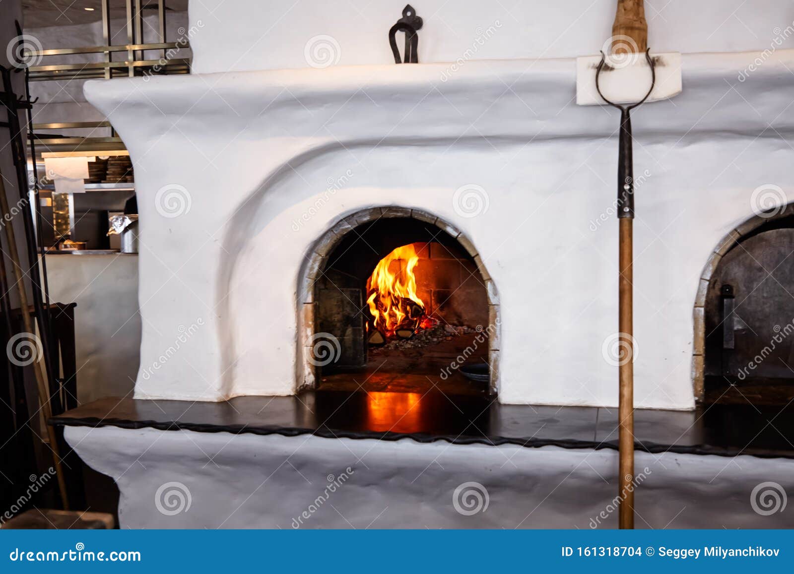 Traditional Large Russian Oven Stock Photo - Image of brick, culinary ...