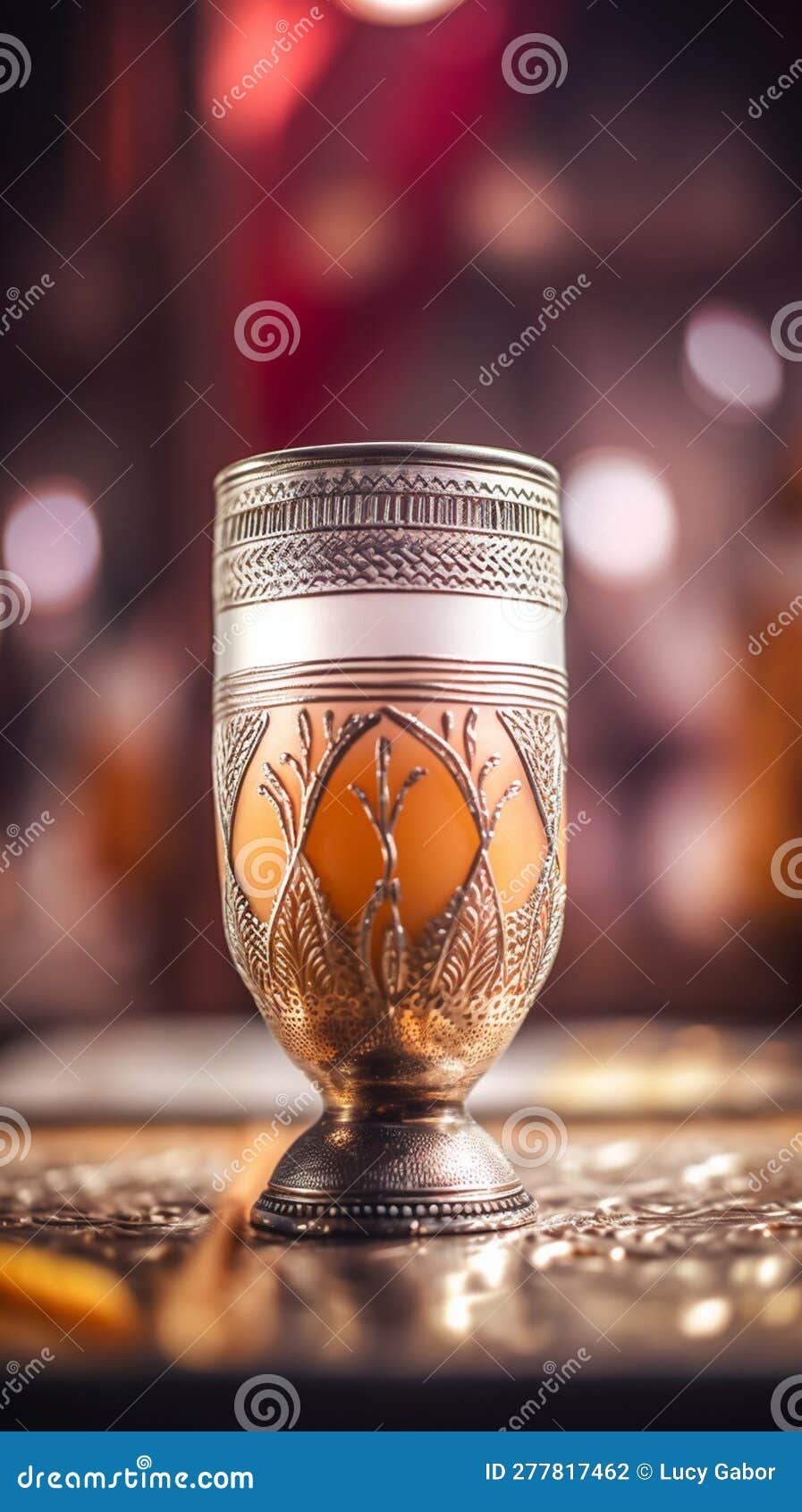 Traditional Lassi With A Cozy Blur Background Stock Photography ...