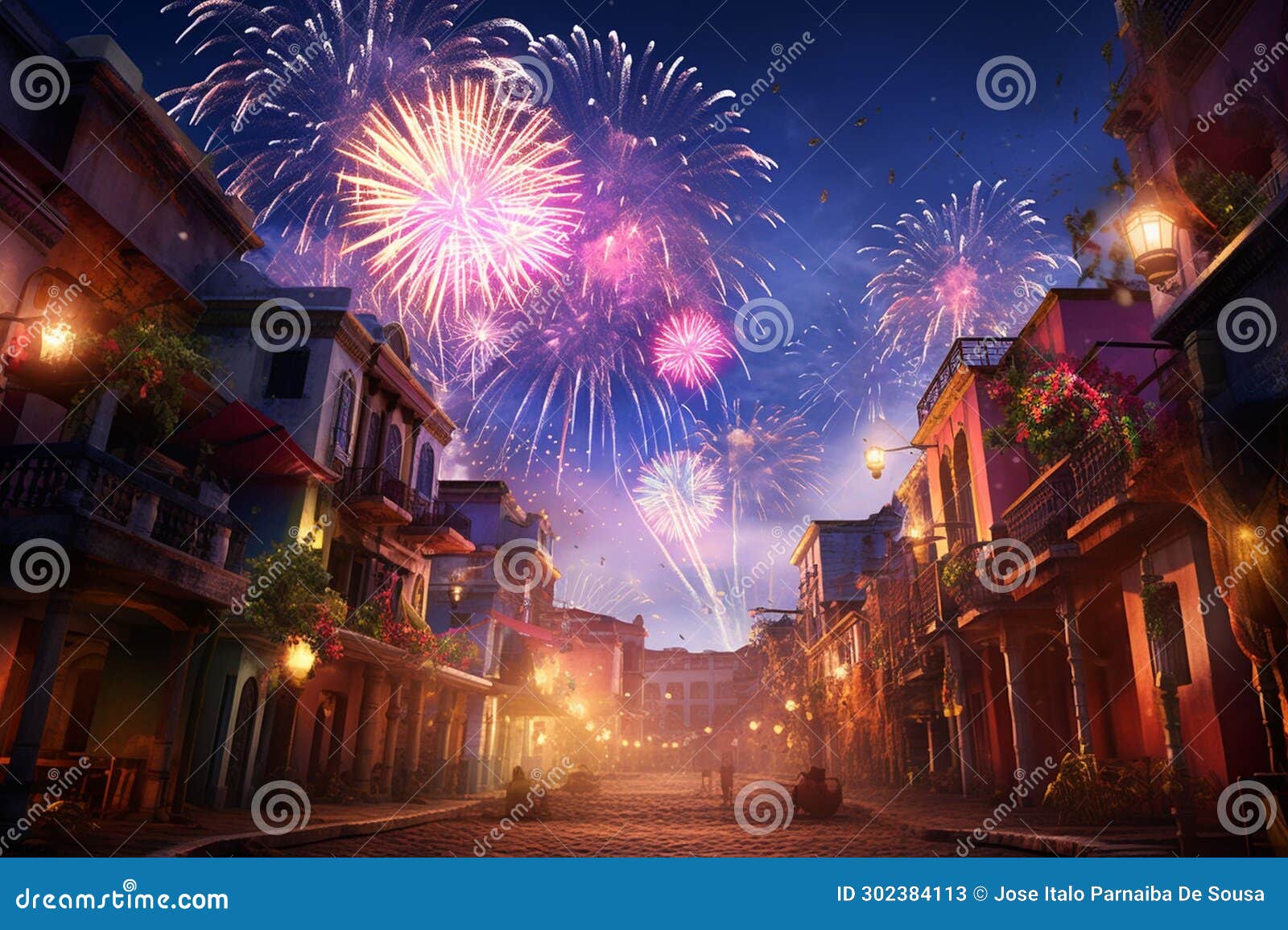 Traditional Latin American Celebration with Stock Illustration ...
