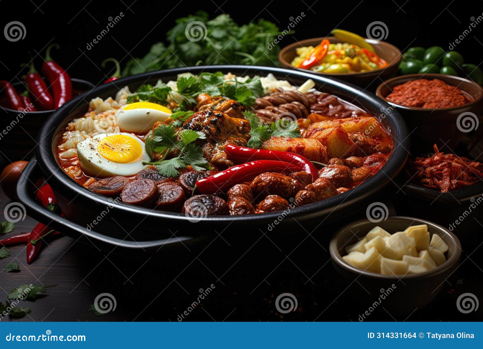 Traditional Latin American Meat Dish Stock Photo - Image of spicy ...