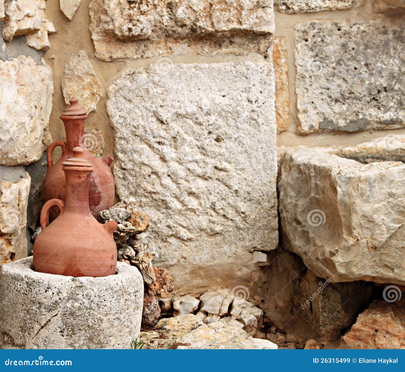 Traditional Lebanese Jars stock image. Image of container - 26315499