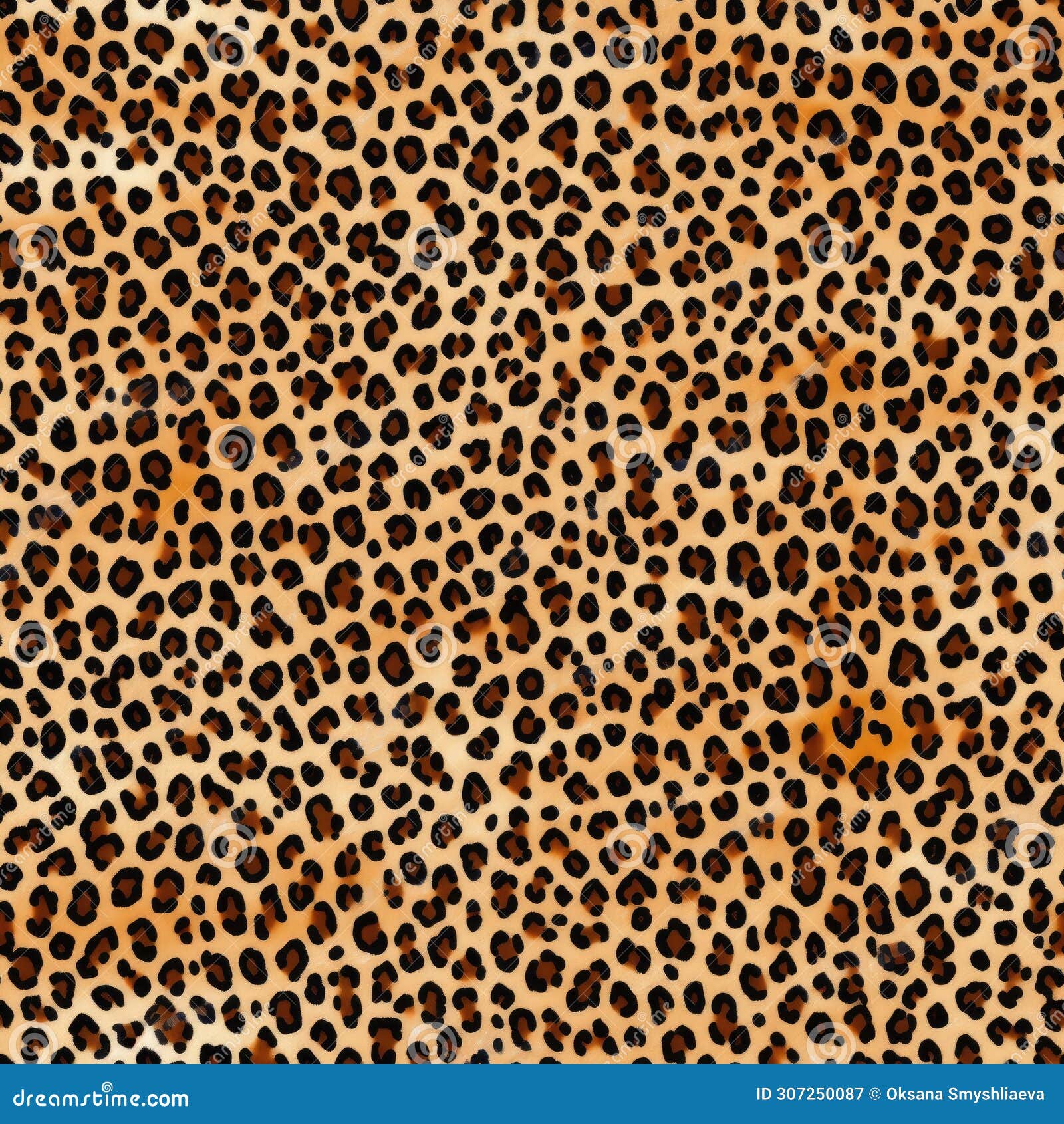 Traditional Leopard Print Seamless Pattern. Classic Seamless Pattern of ...