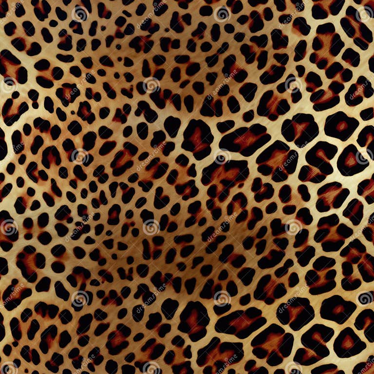 Traditional Leopard Spots on Seamless Background. Seamlessly Repeating ...