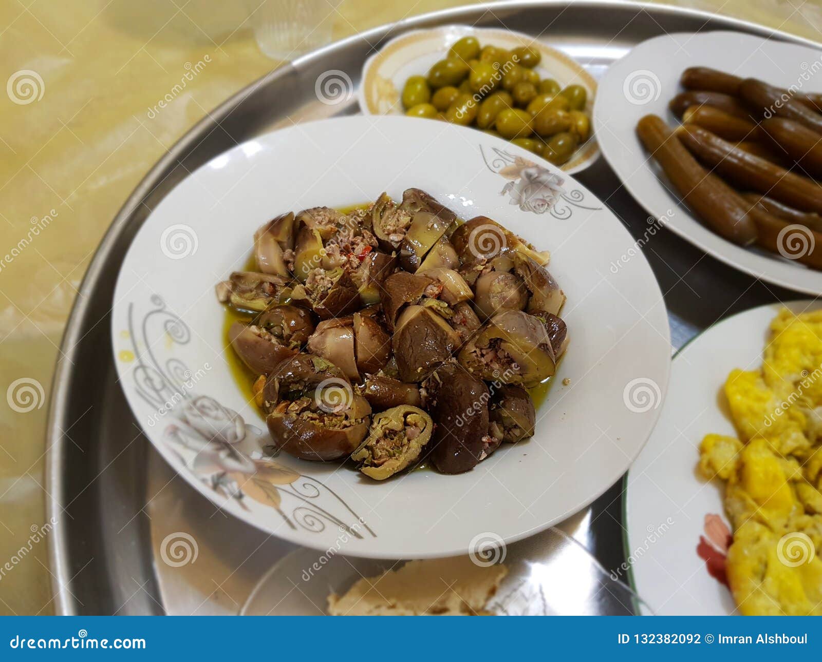 Traditional Levant Breakfast Stock Photo - Image of math, homework ...